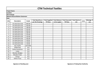 Handing Over documents.pdf | Business | Business and Finance