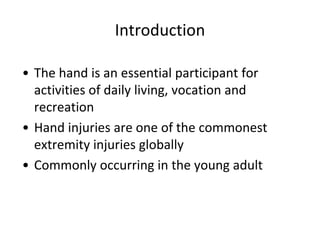 Hand Injuries Overview- Surgery | PPT