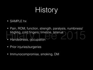 Hand injuries by Hilary Lee | PPT