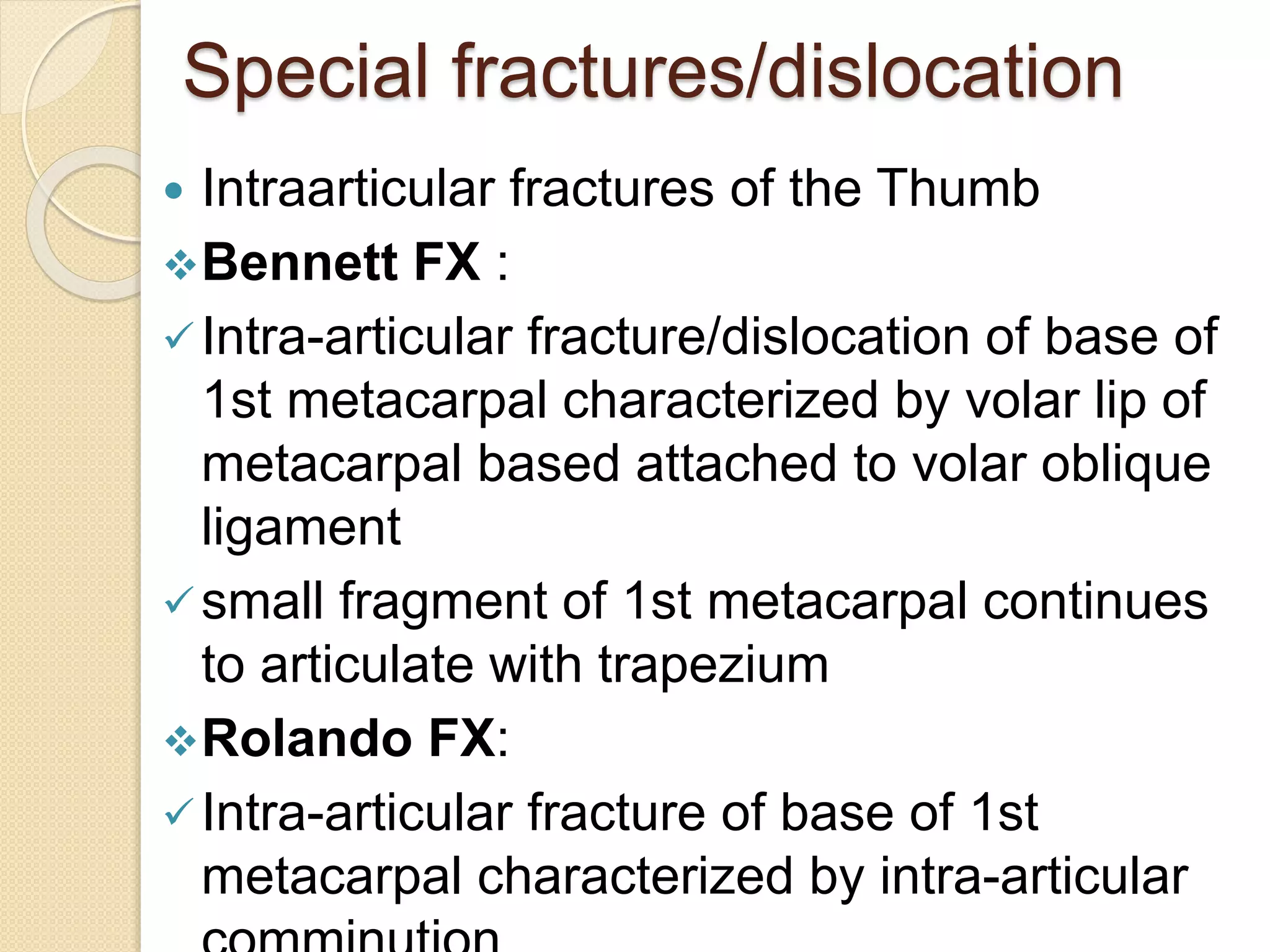 Hand Injuries & Their Managements | PPTX