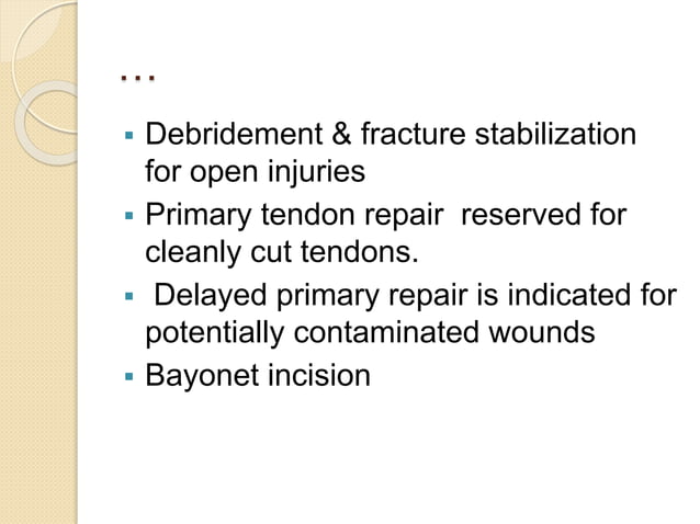 Hand Injuries & Their Managements | PPTX
