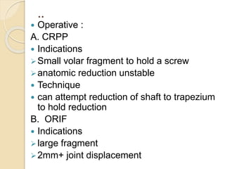 Hand Injuries & Their Managements | PPTX