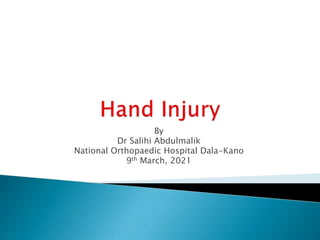 Hand injury | PPTX