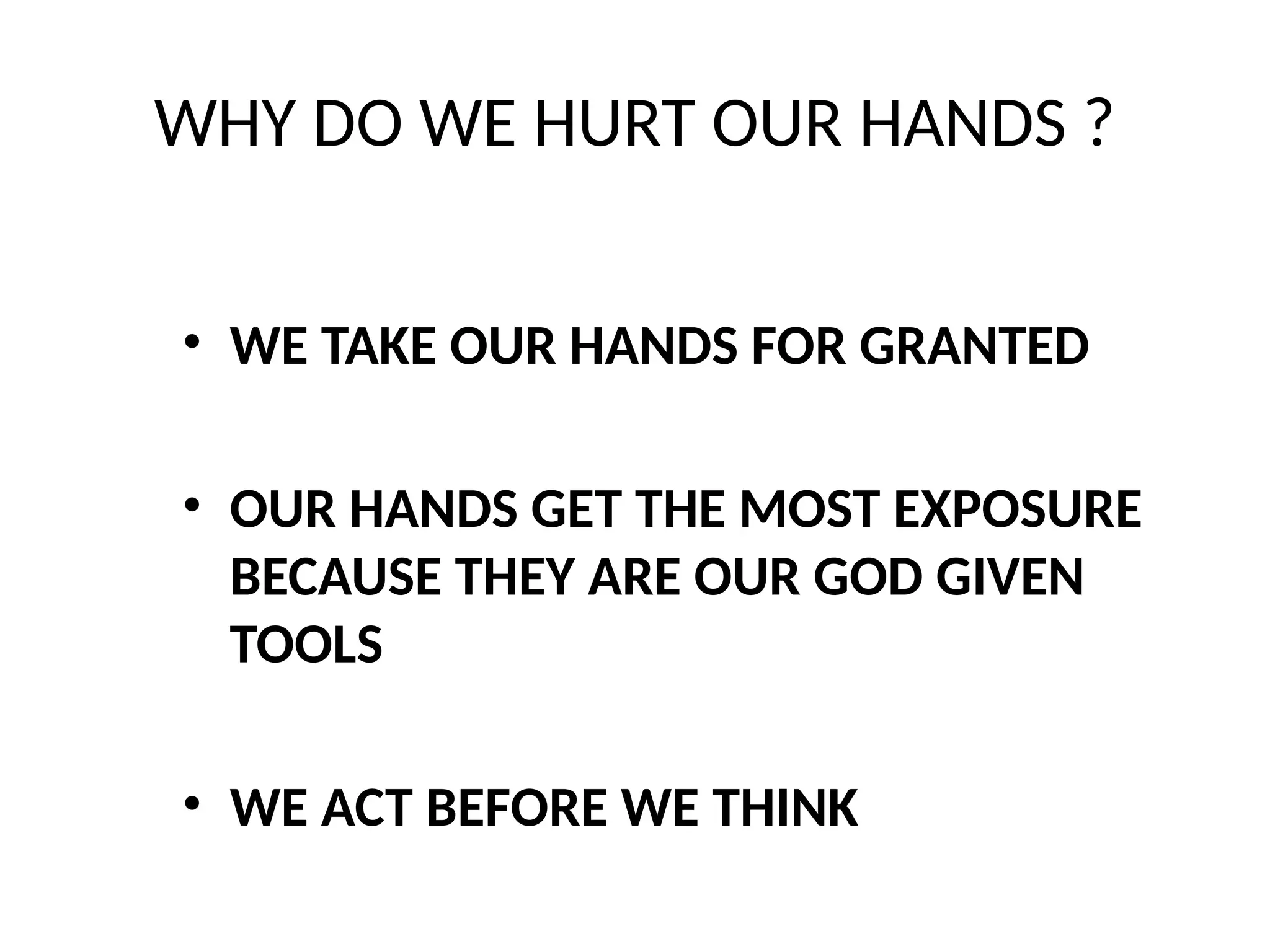 Hand Injury Prevention Campaign Watch Your Finger | PPTX