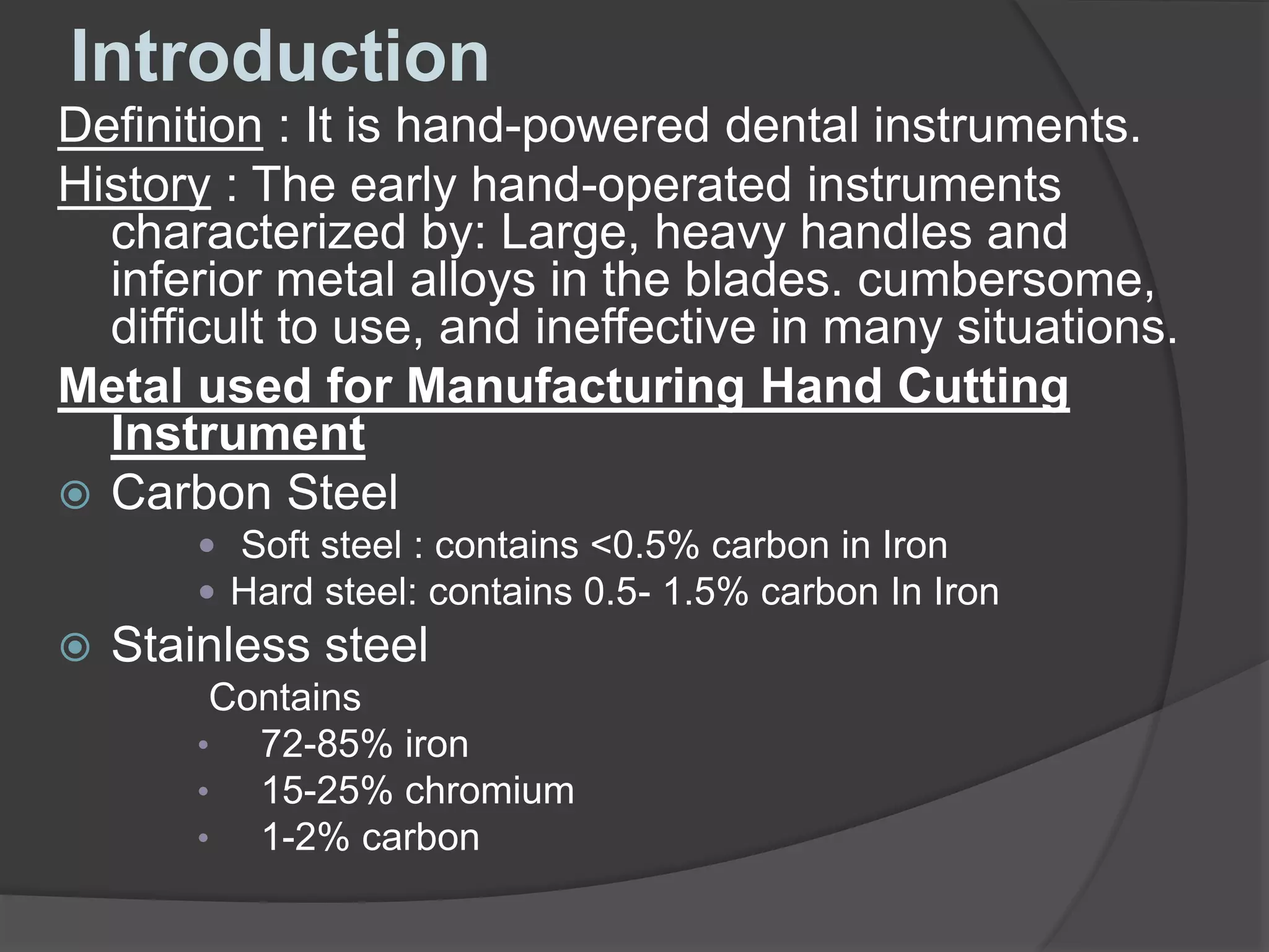Hand cutting instruments | PPTX