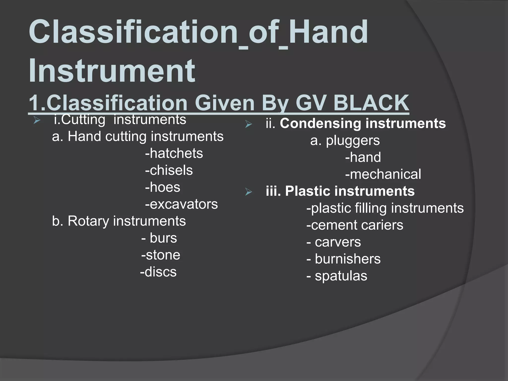 Hand cutting instruments | PPTX