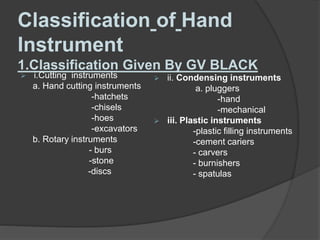 Hand cutting instruments | PPTX