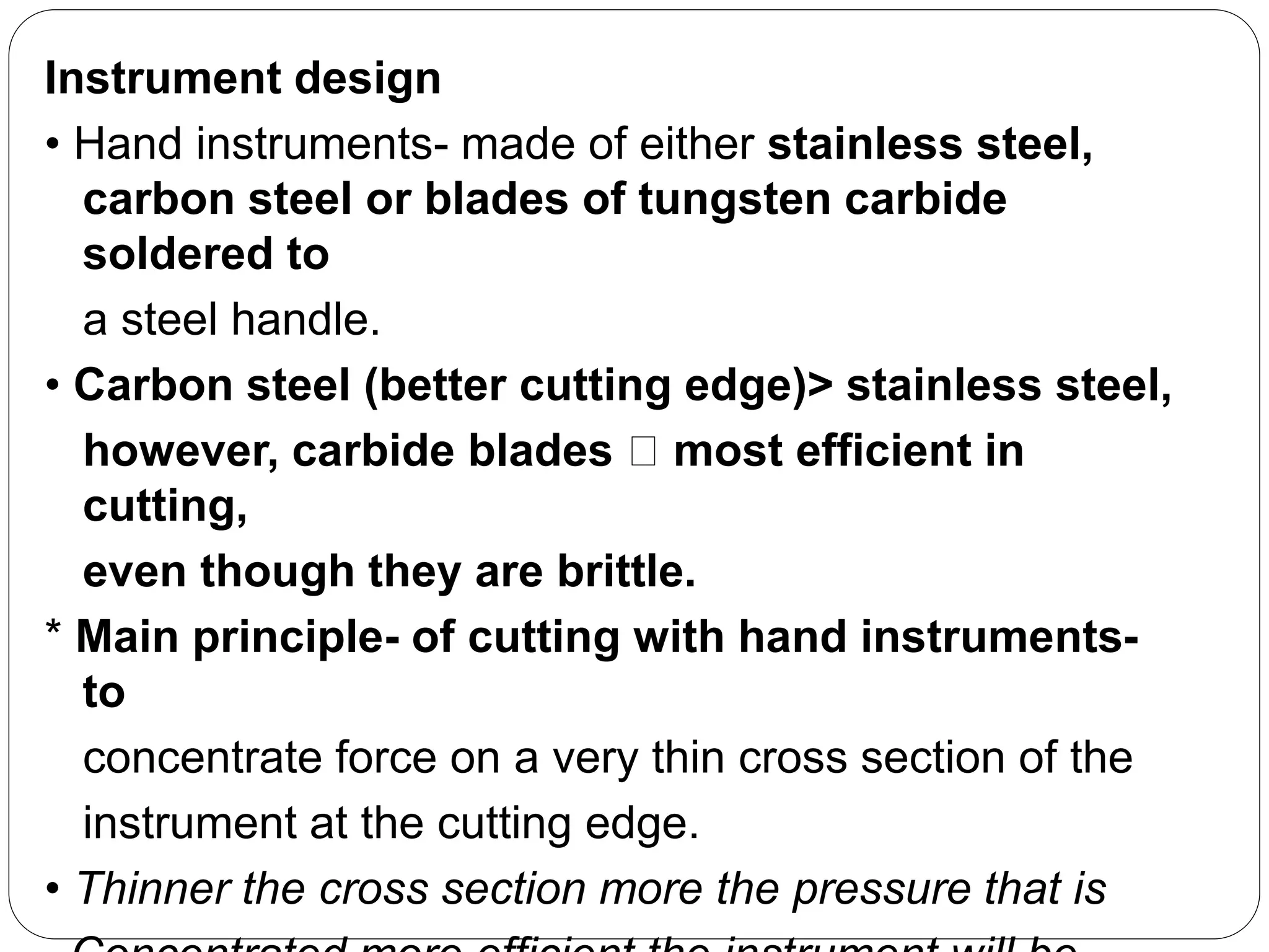 HAND INSTRUMENTS, classification, types and uses | PPT