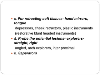 HAND INSTRUMENTS, classification, types and uses | PPTX