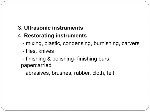 HAND INSTRUMENTS, classification, types and uses | PPT