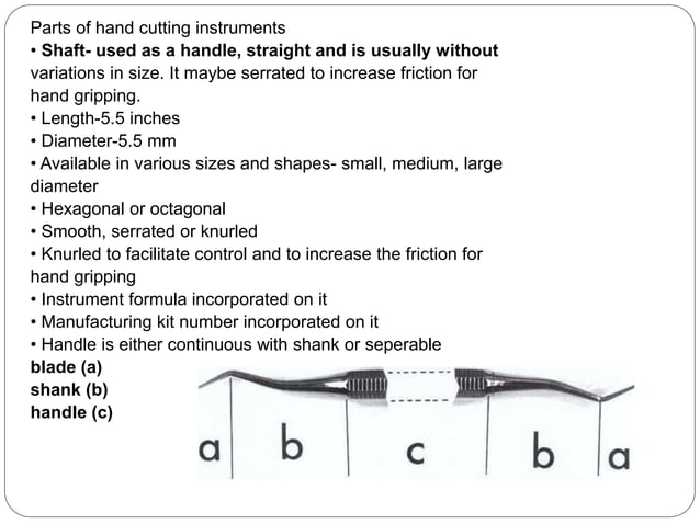 HAND INSTRUMENTS, classification, types and uses | PPT