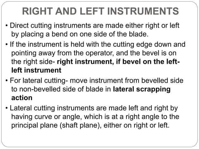 HAND INSTRUMENTS, classification, types and uses | PPT