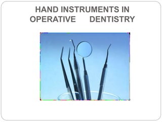HAND INSTRUMENTS, classification, types and uses | PPTX