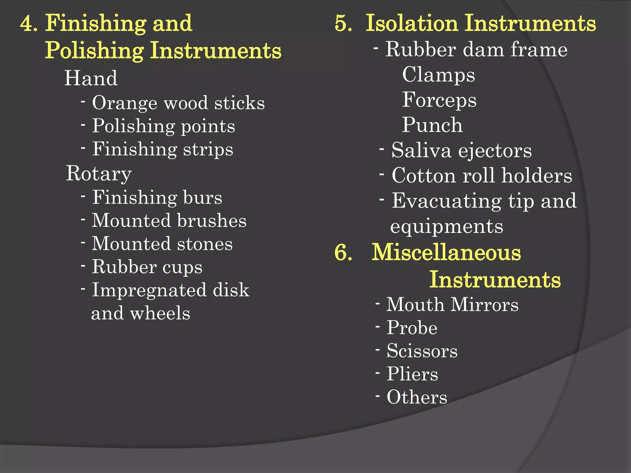 Hand instruments in operative dentistry | PPTX