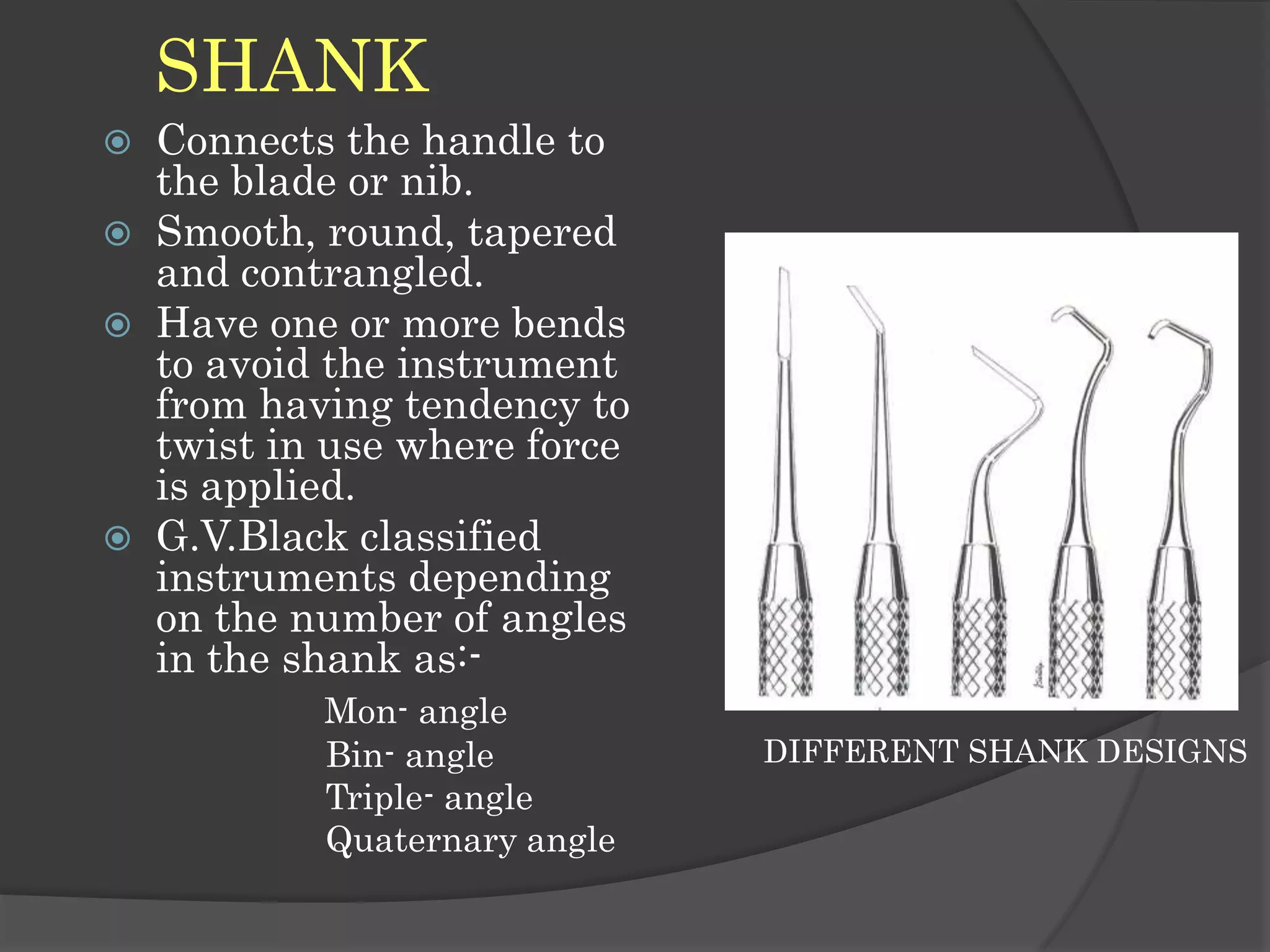 Hand instruments in operative dentistry | PPTX