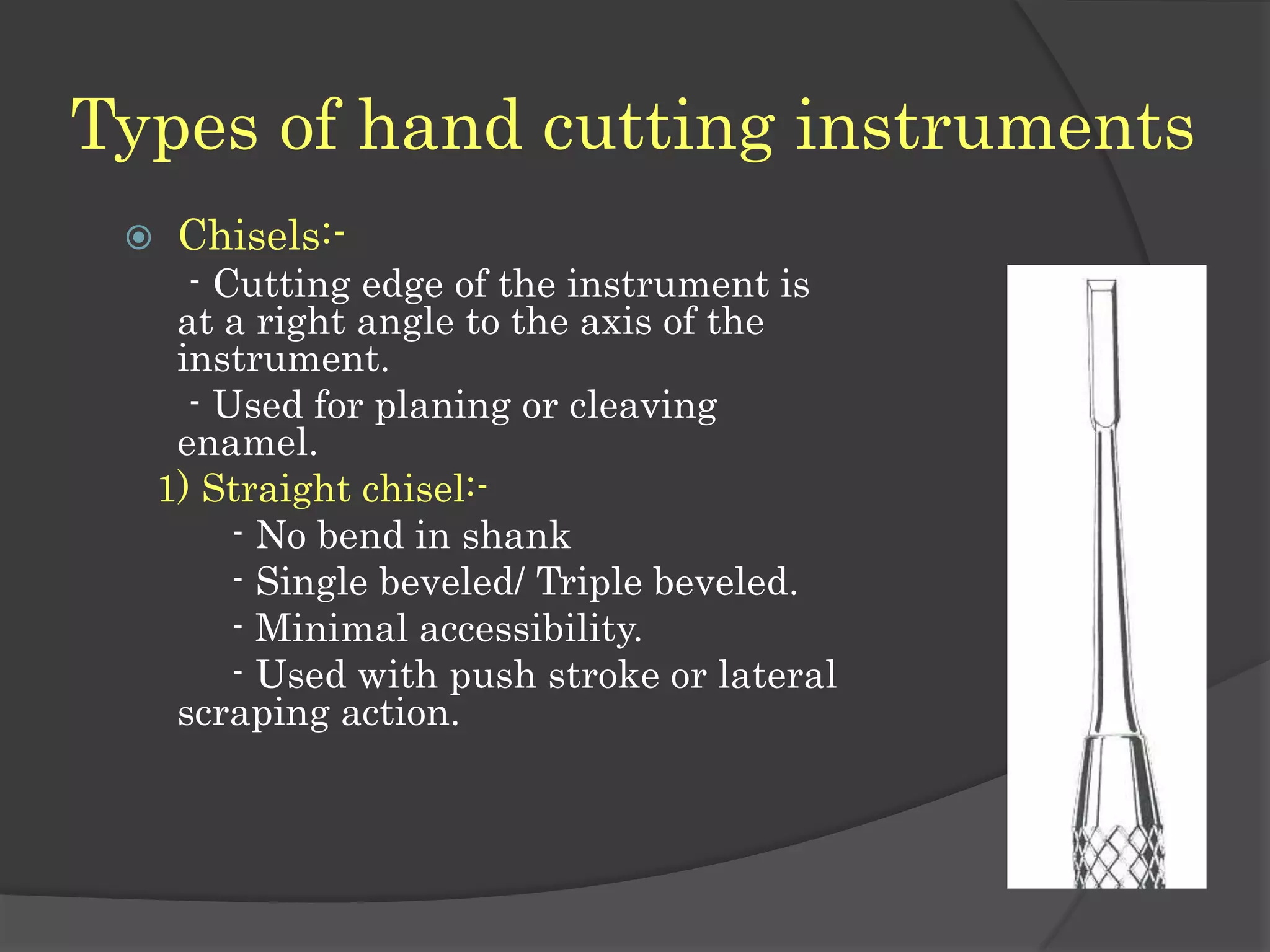 Hand instruments in operative dentistry | PPTX