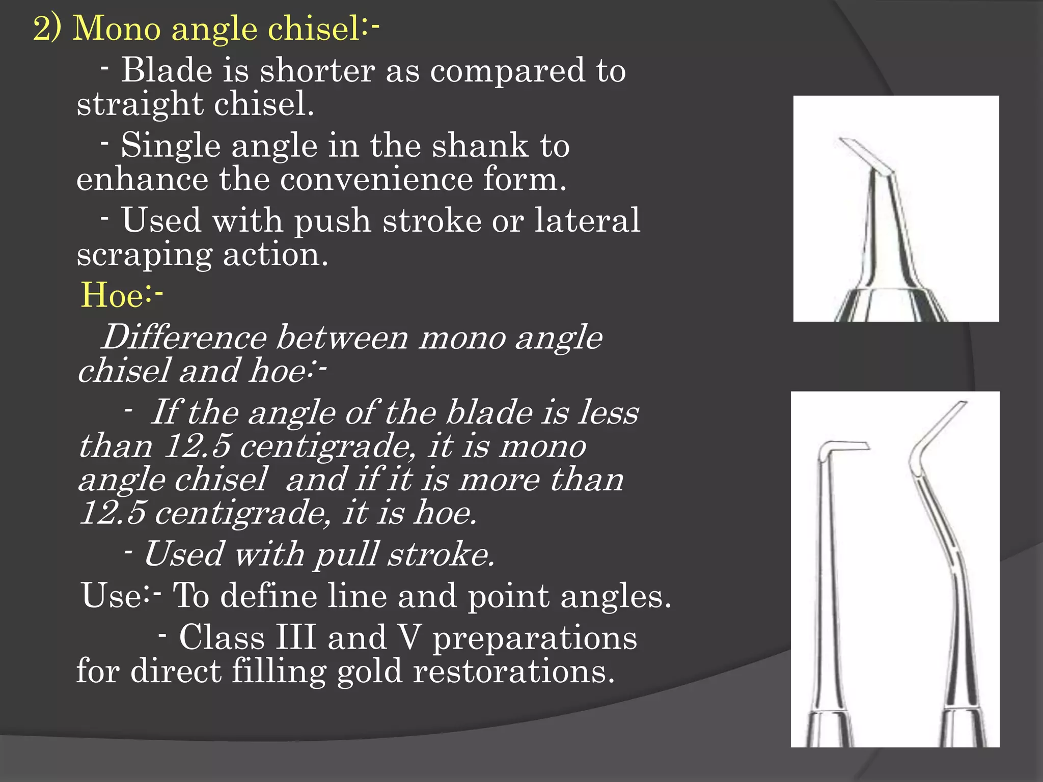 Hand instruments in operative dentistry | PPTX