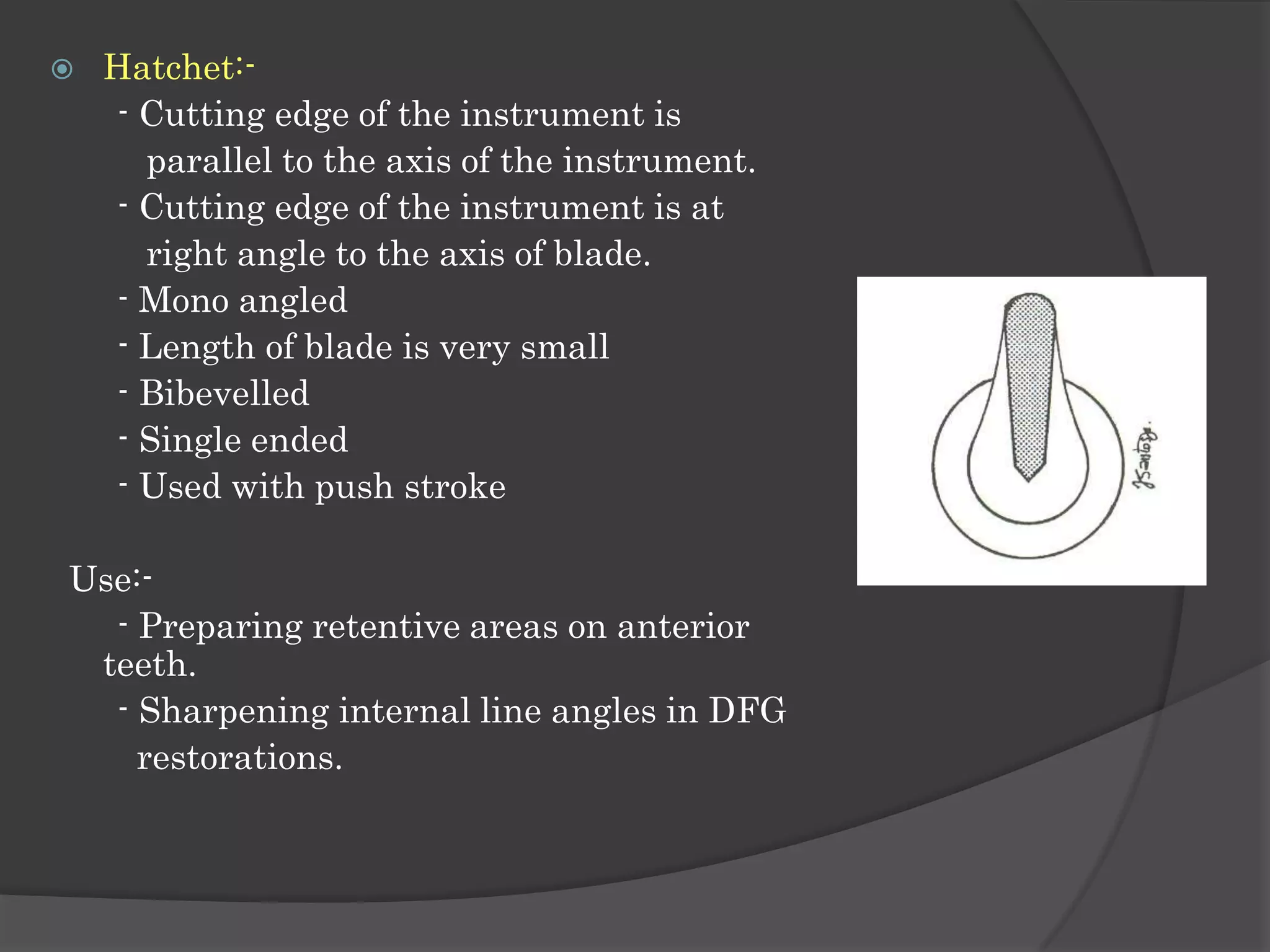 Hand instruments in operative dentistry | PPTX
