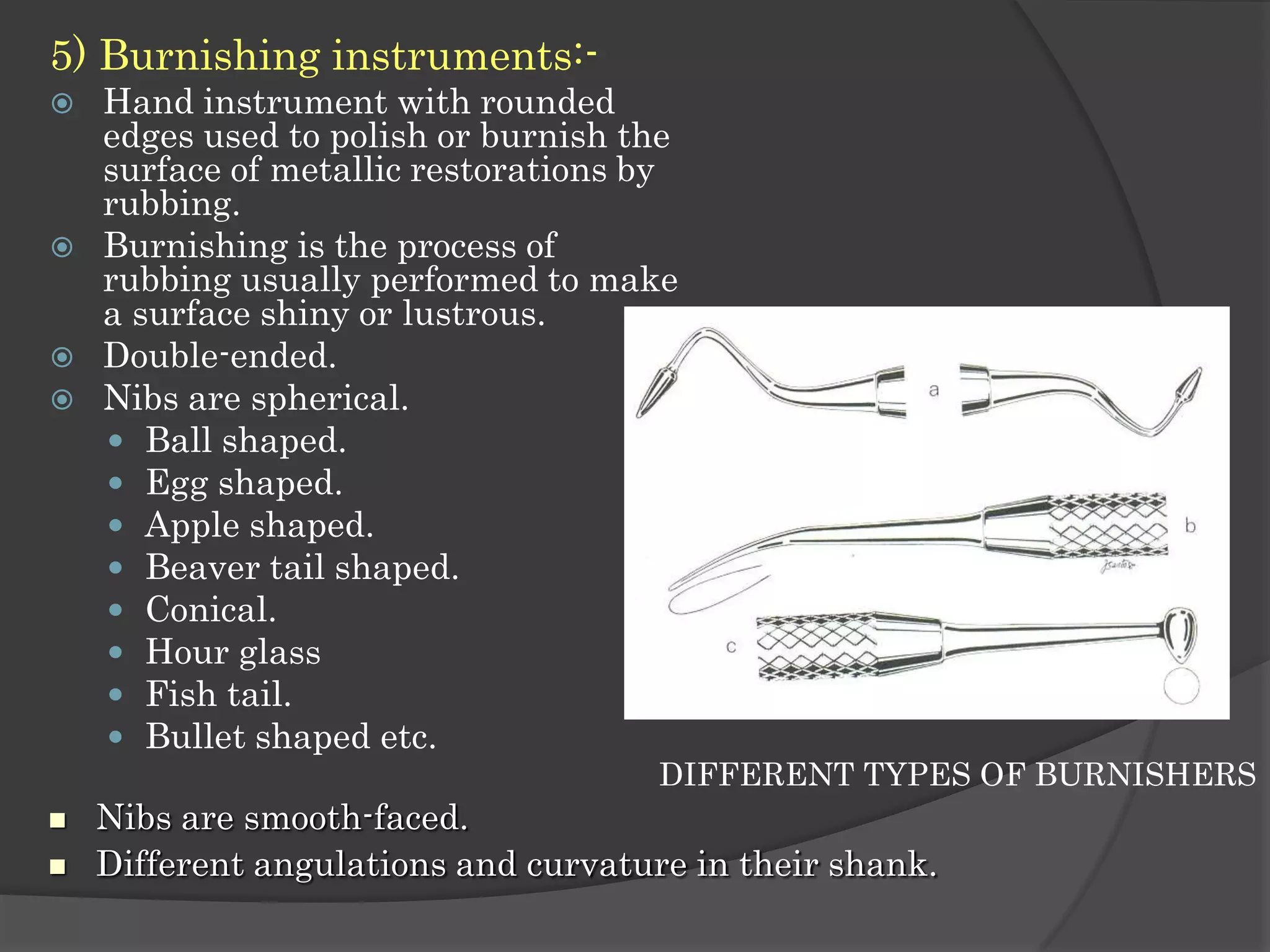 Hand instruments in operative dentistry | PPTX