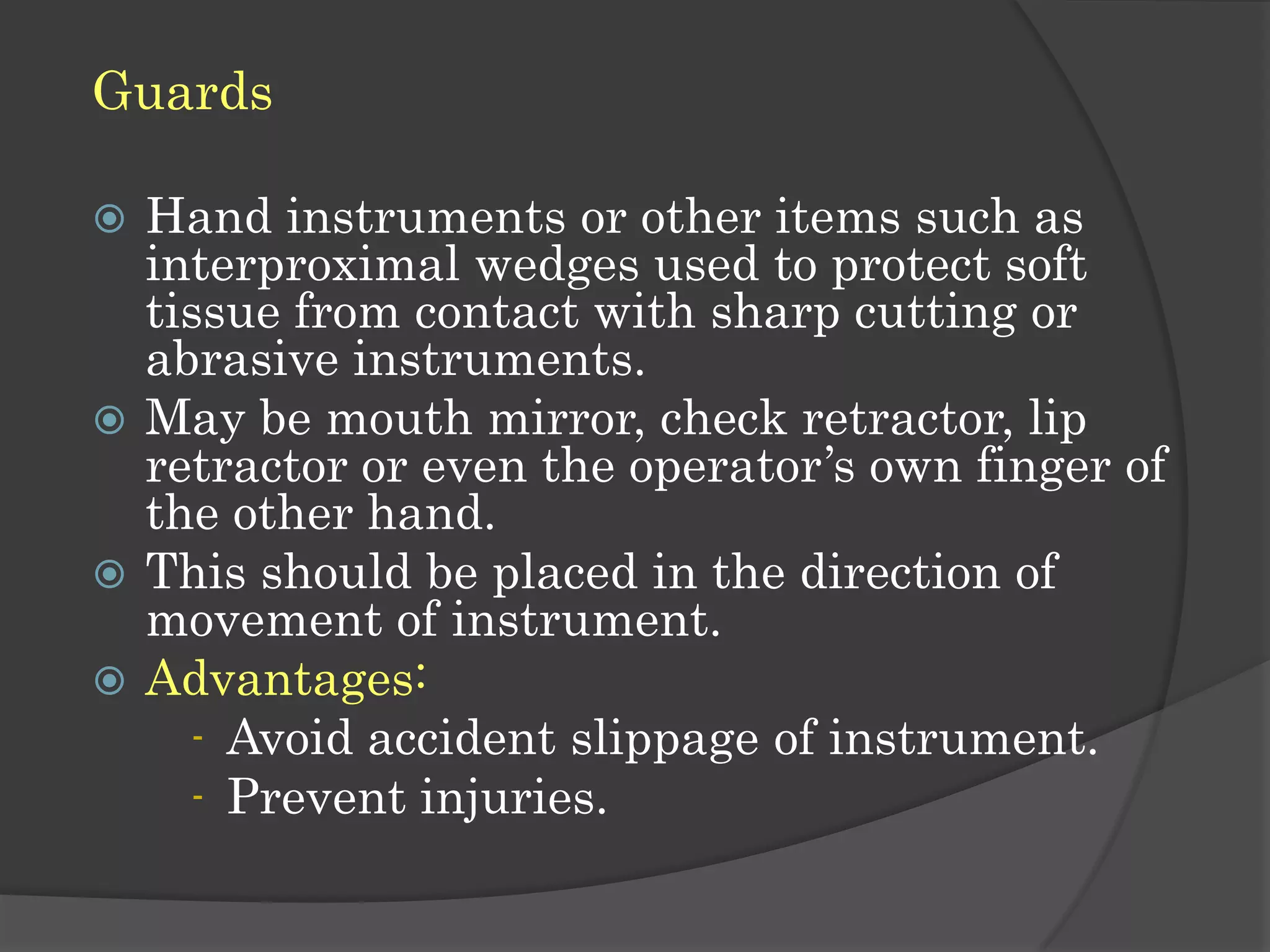 Hand instruments in operative dentistry | PPTX