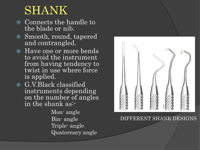 Hand instruments in operative dentistry | PPTX