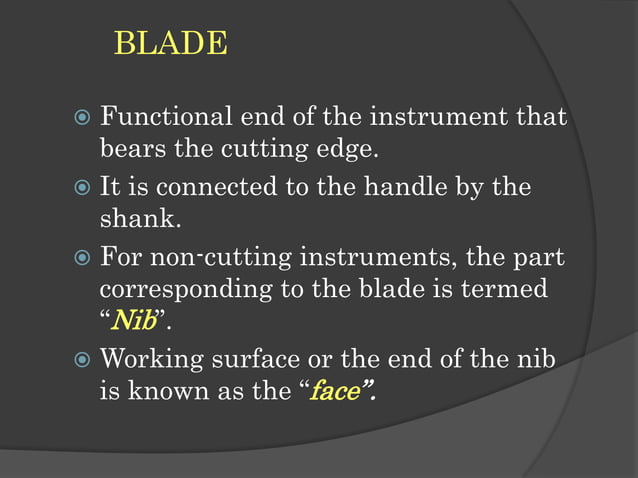 Hand instruments in operative dentistry | PPTX