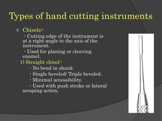 Hand instruments in operative dentistry | PPTX