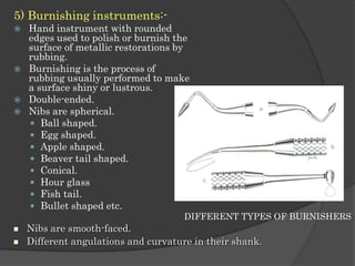 Hand instruments in operative dentistry | PPTX