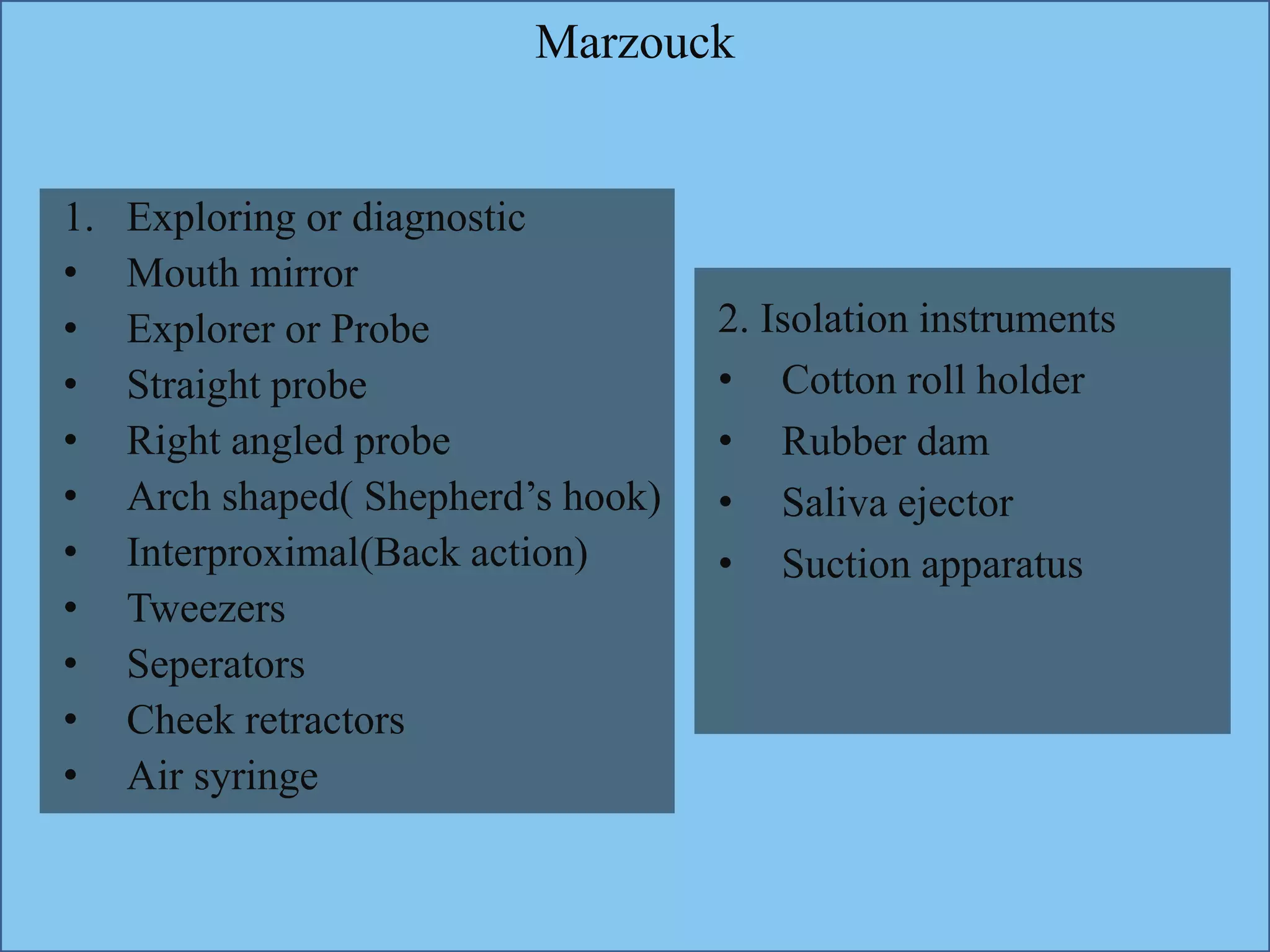 Hand instruments in operative dentistry | PPT