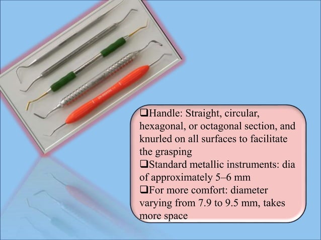 Hand instruments in operative dentistry | PPT