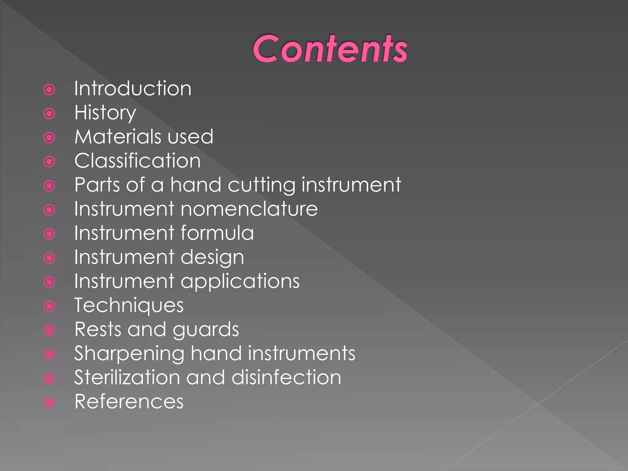 Hand instruments in operative dentistry | PPTX