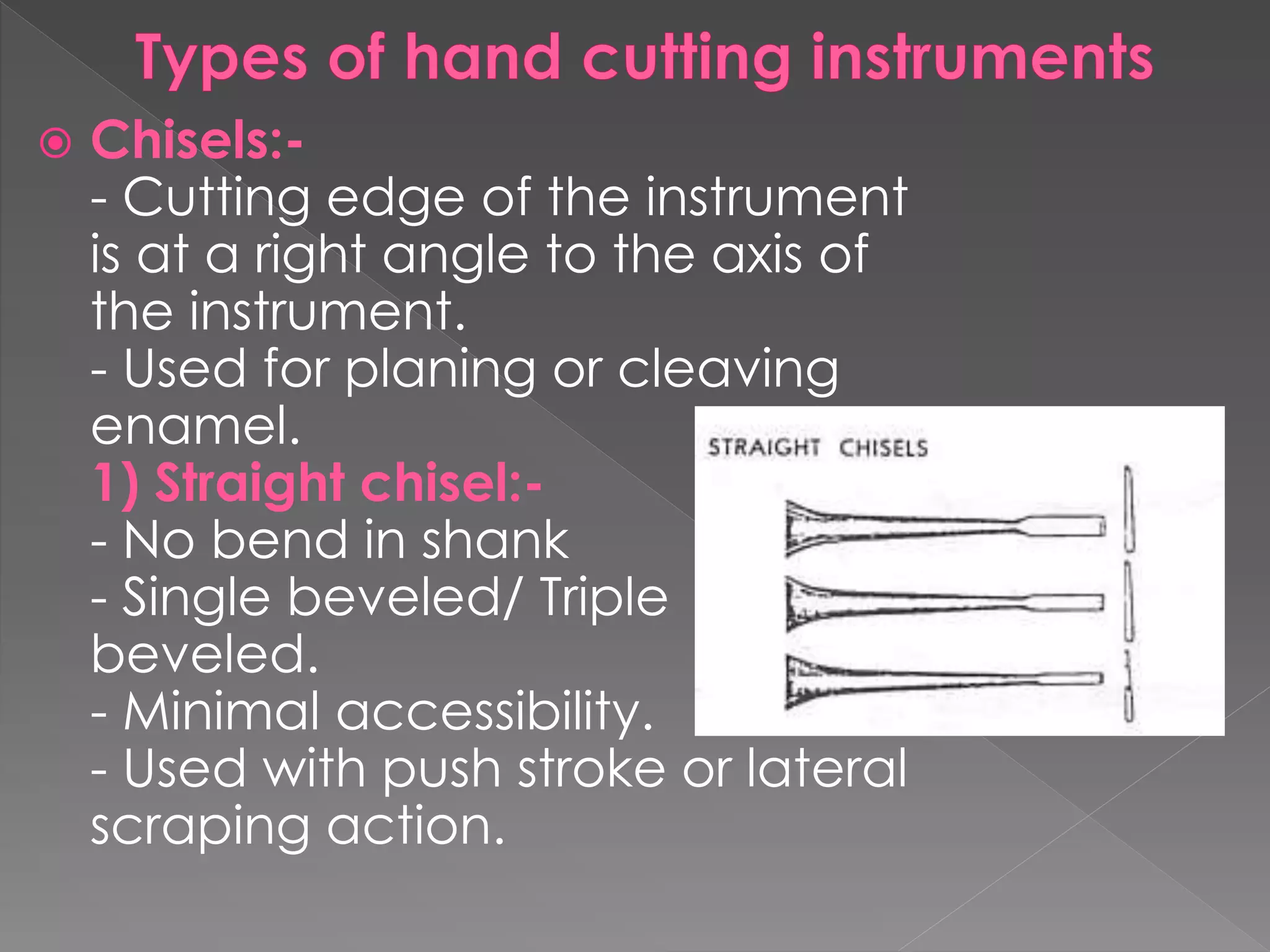 Hand instruments in operative dentistry | PPTX