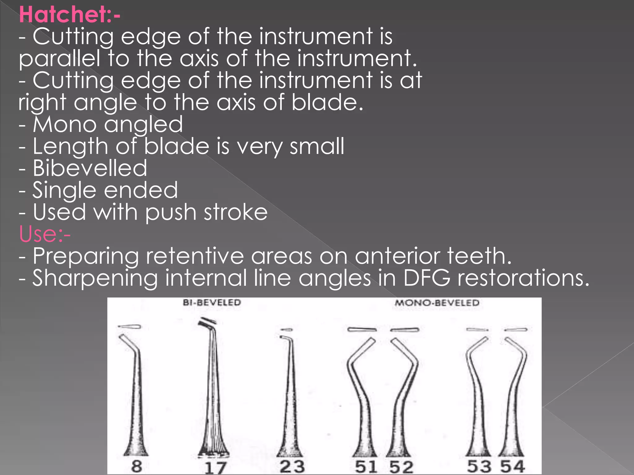 Hand instruments in operative dentistry | PPTX