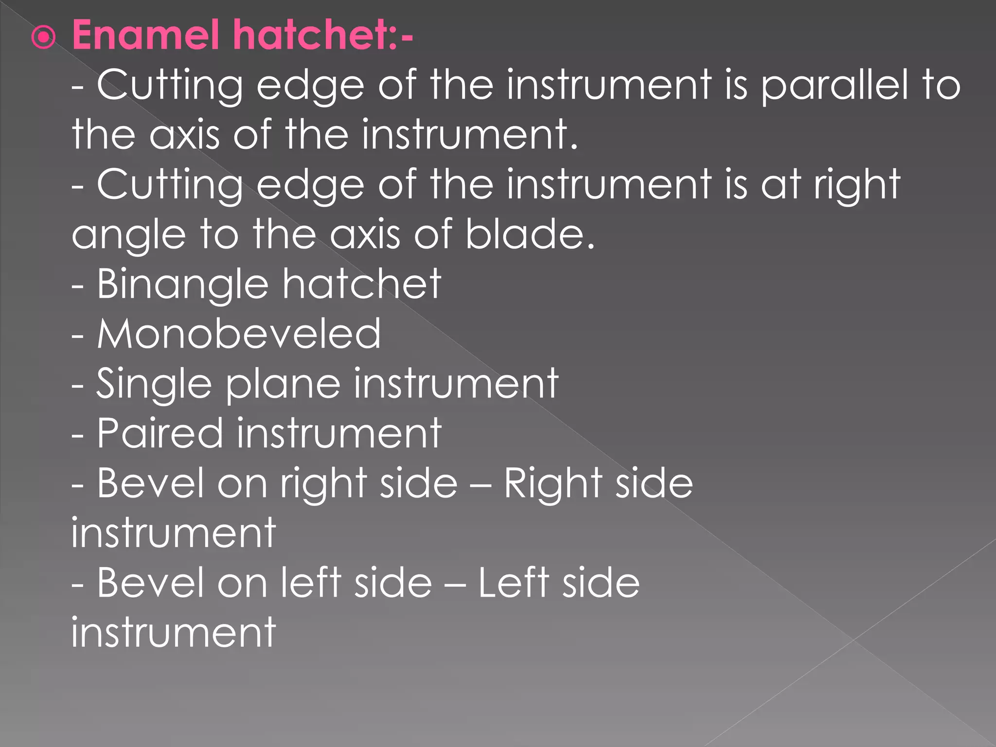 Hand instruments in operative dentistry | PPTX