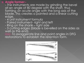 Angle Former Dental Instrument