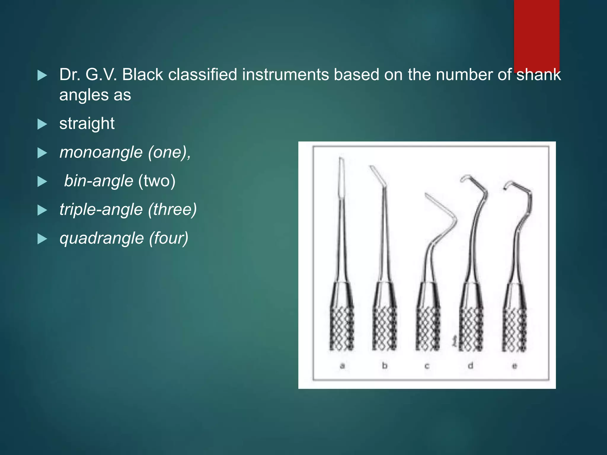 Hand instruments in operative dentistry 2 nd yr | PPTX
