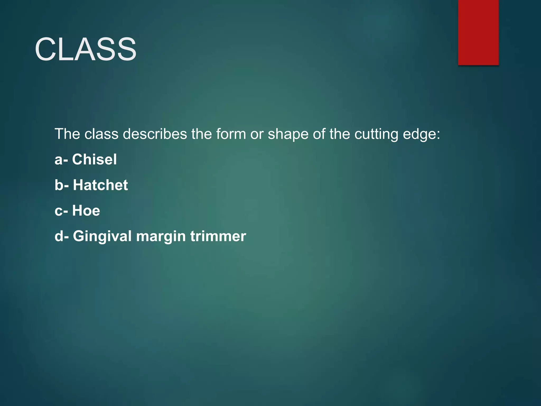 Hand instruments in operative dentistry 2 nd yr | PPTX