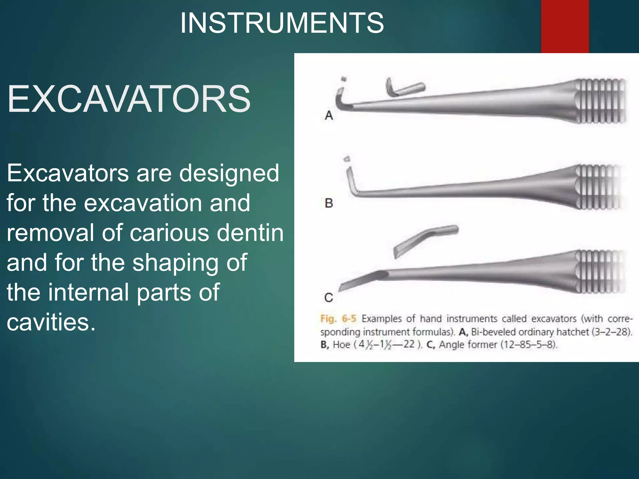 Hand instruments in operative dentistry 2 nd yr | PPTX