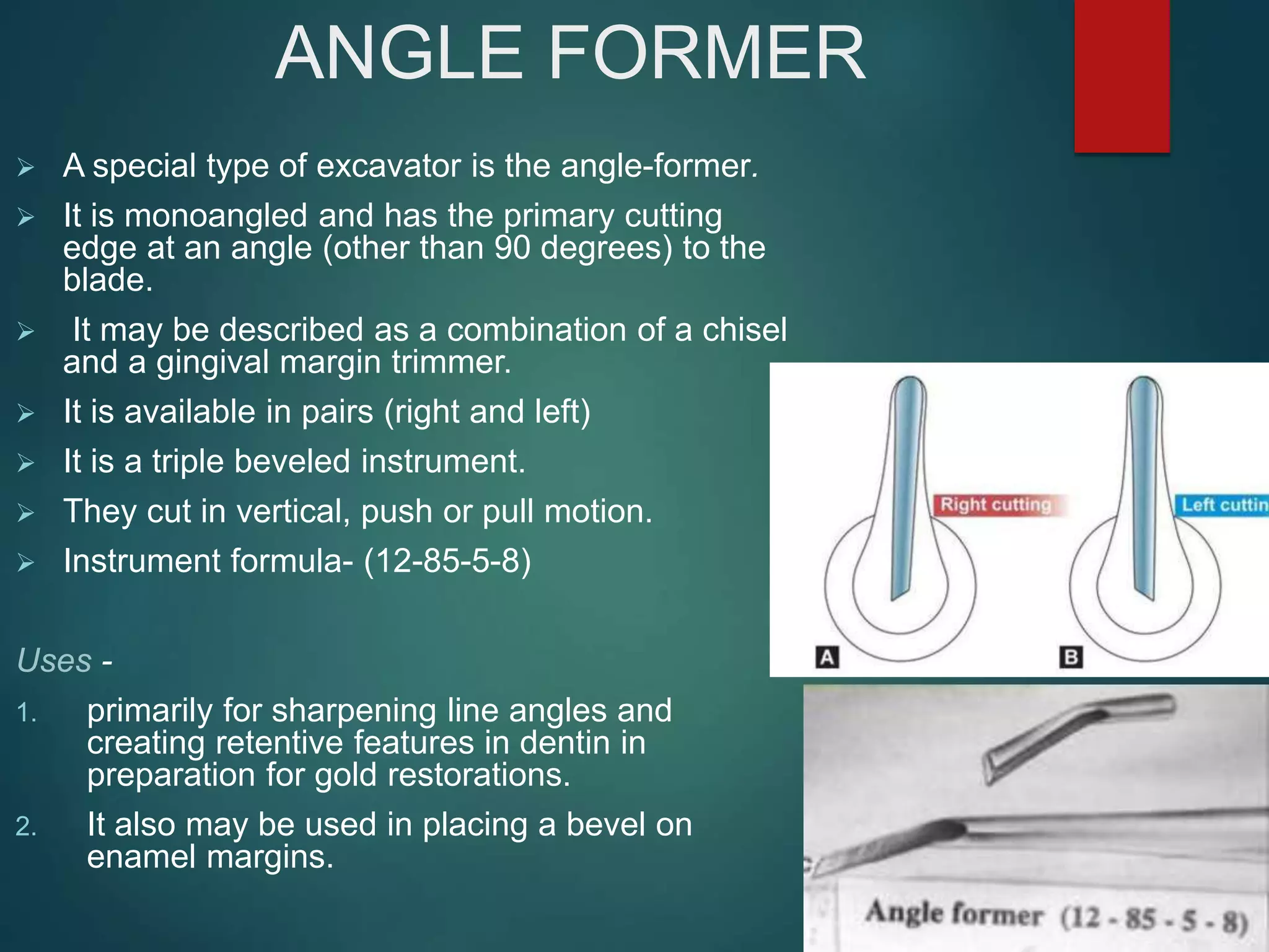Hand instruments in operative dentistry 2 nd yr | PPTX