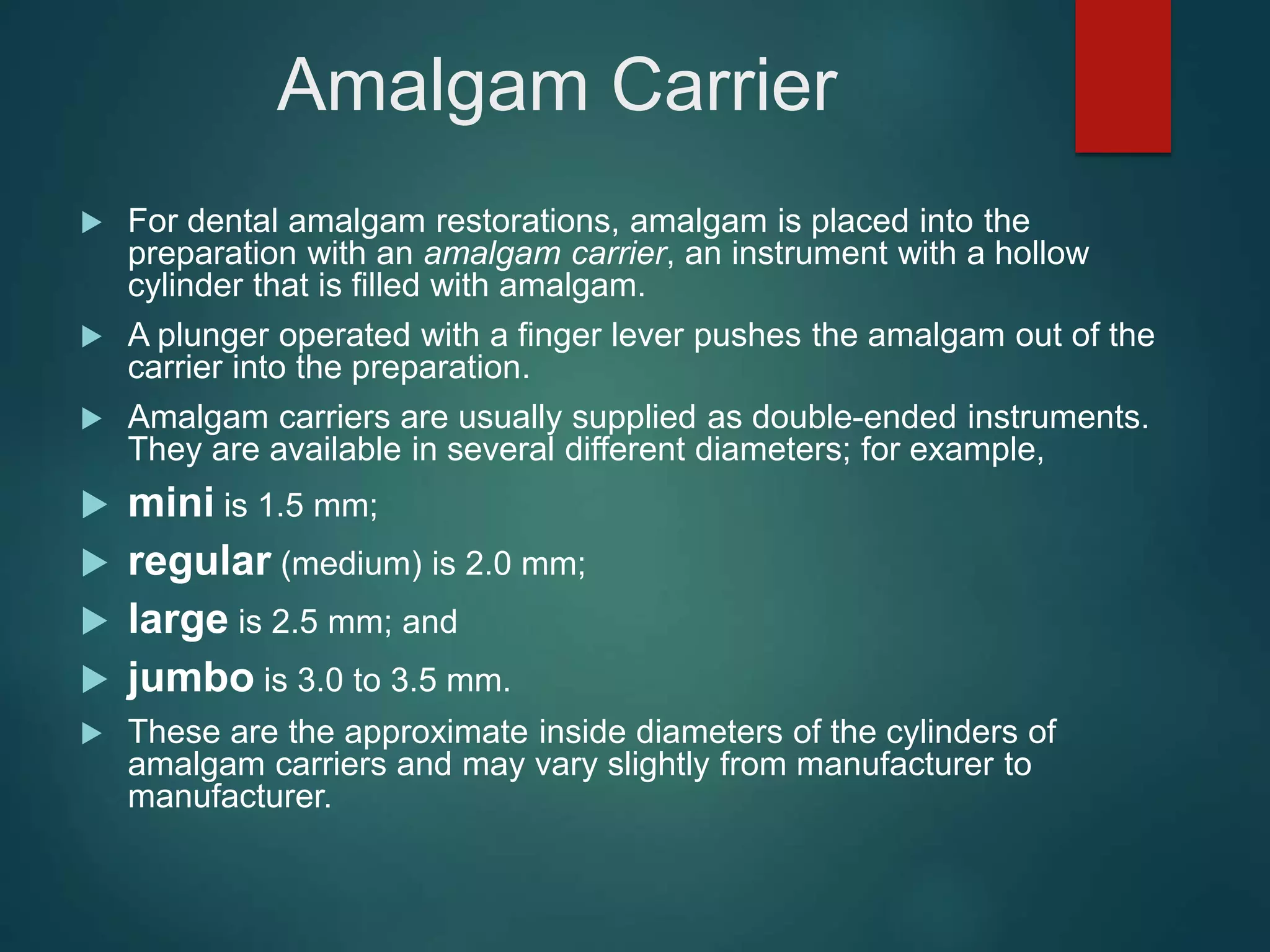 Hand instruments in operative dentistry 2 nd yr | PPTX