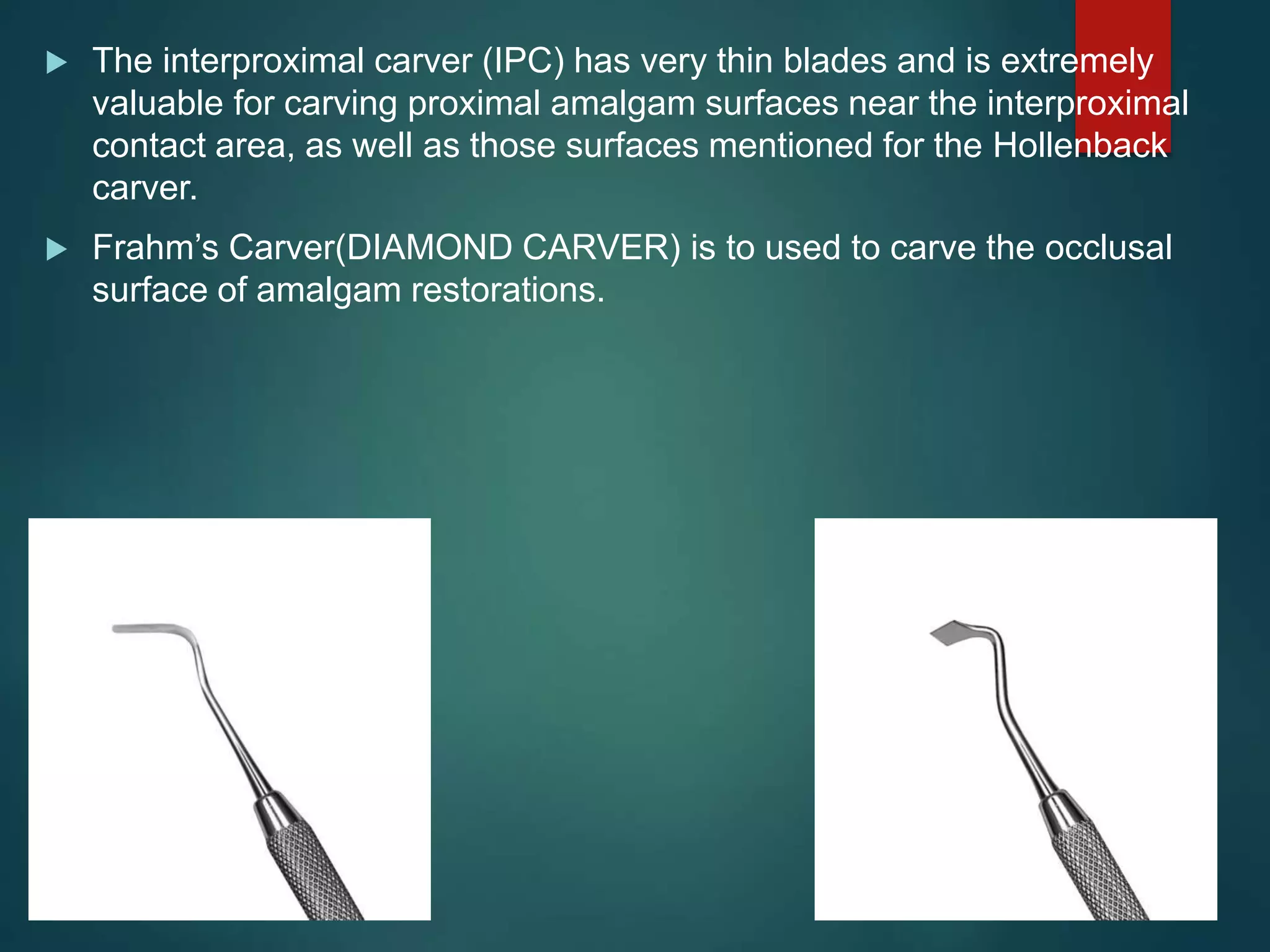 Hand instruments in operative dentistry 2 nd yr | PPTX