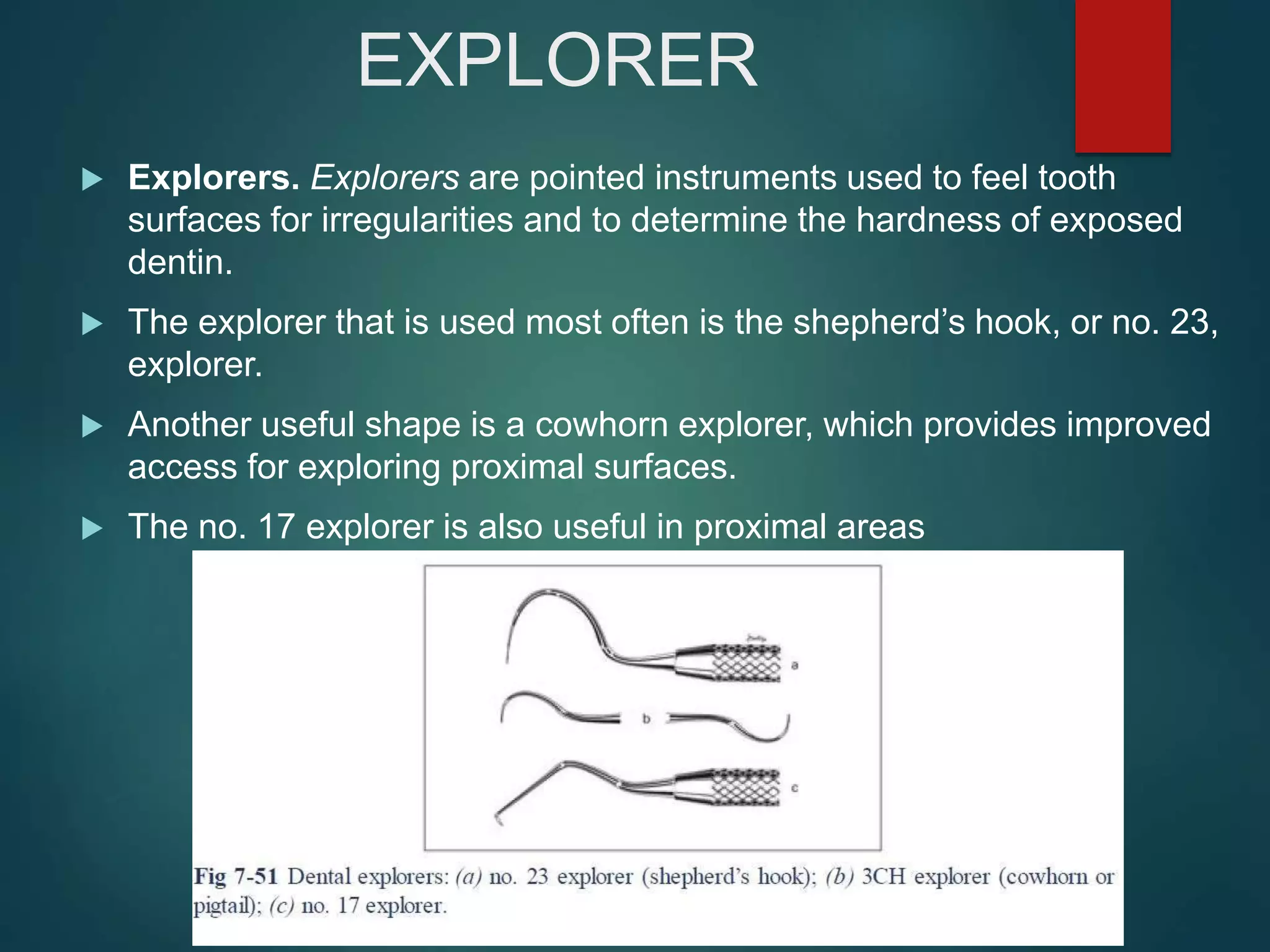 Hand instruments in operative dentistry 2 nd yr | PPTX