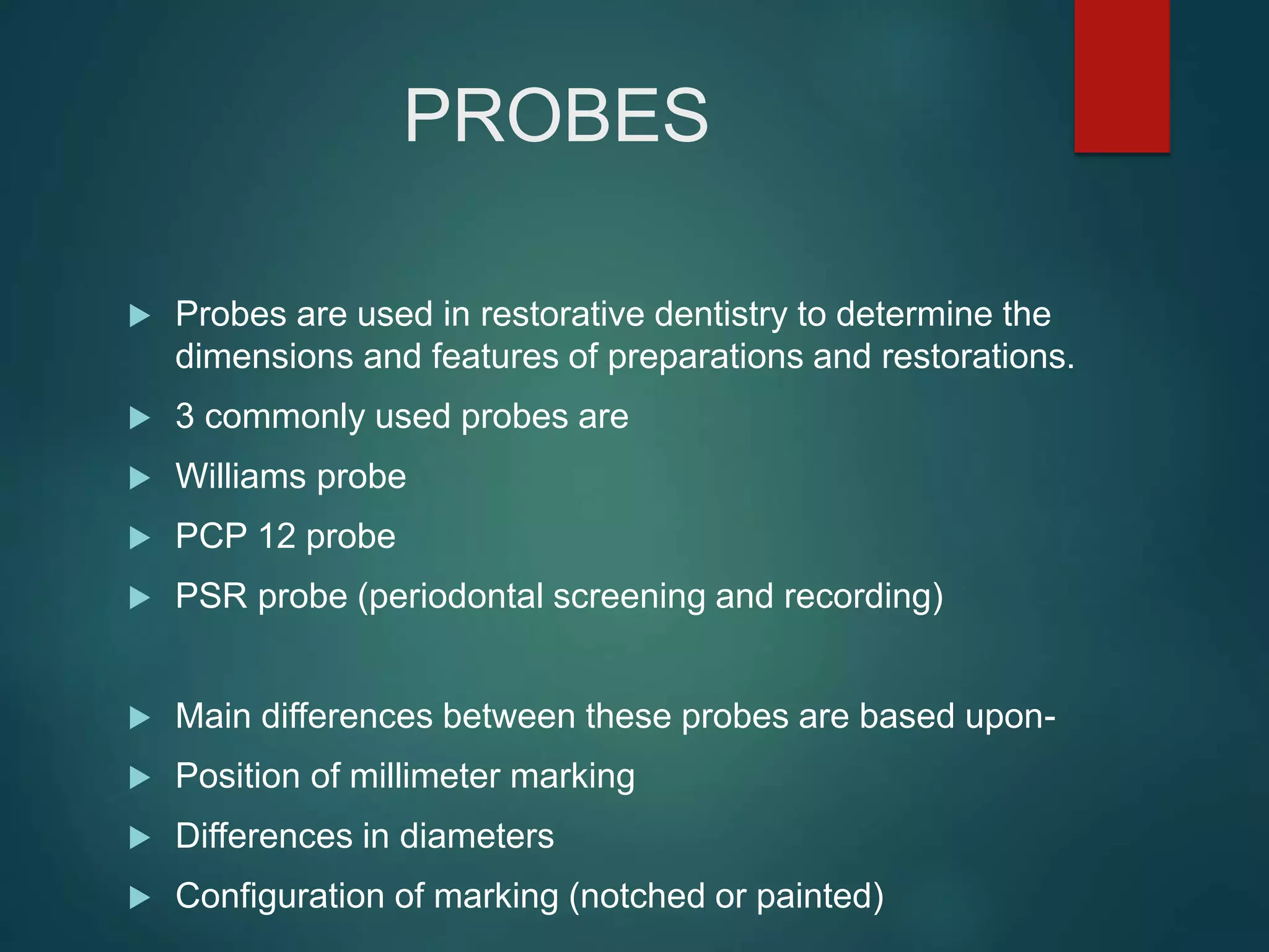 Hand instruments in operative dentistry 2 nd yr | PPTX
