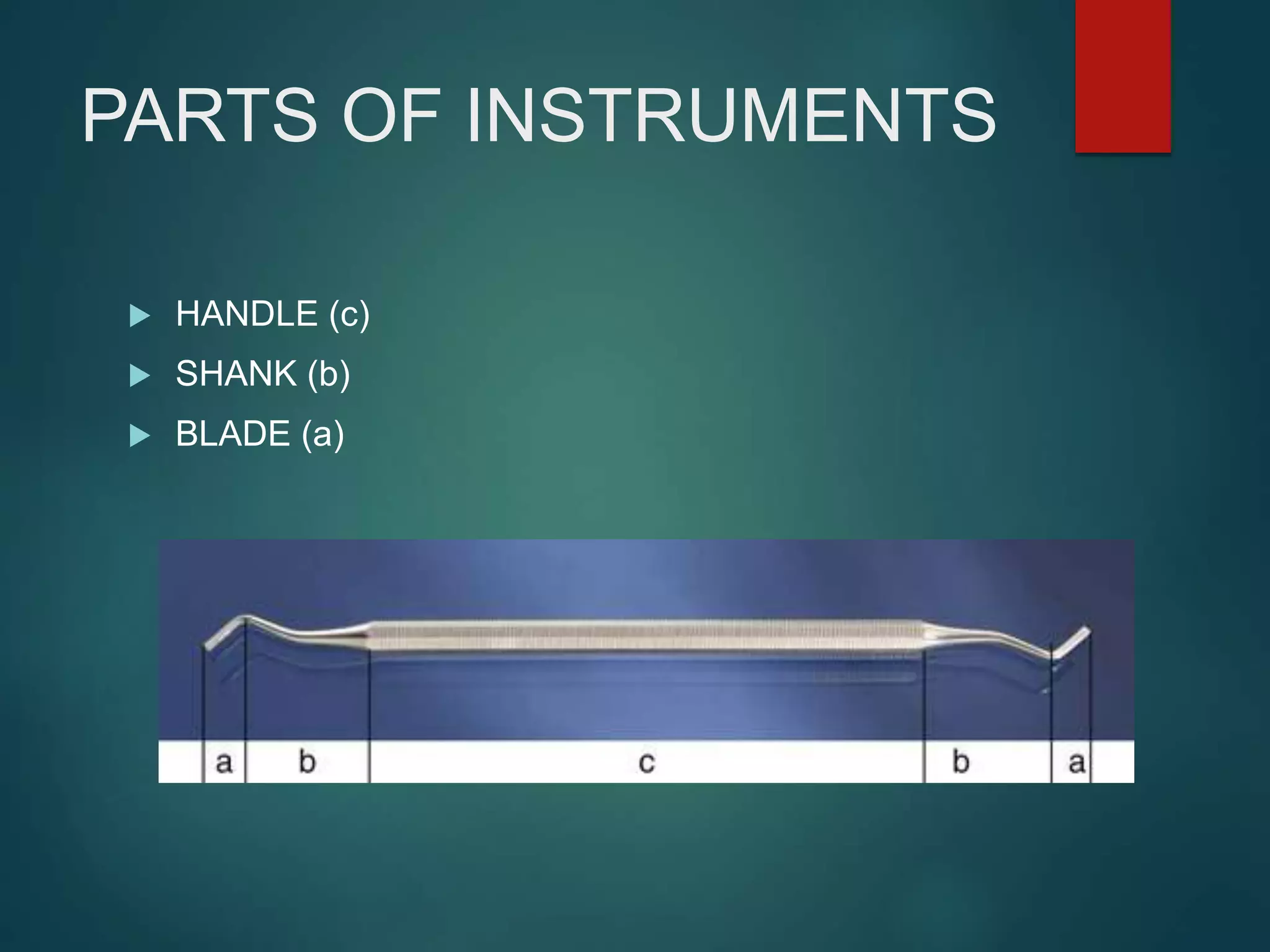 Hand instruments in operative dentistry 2 nd yr | PPTX