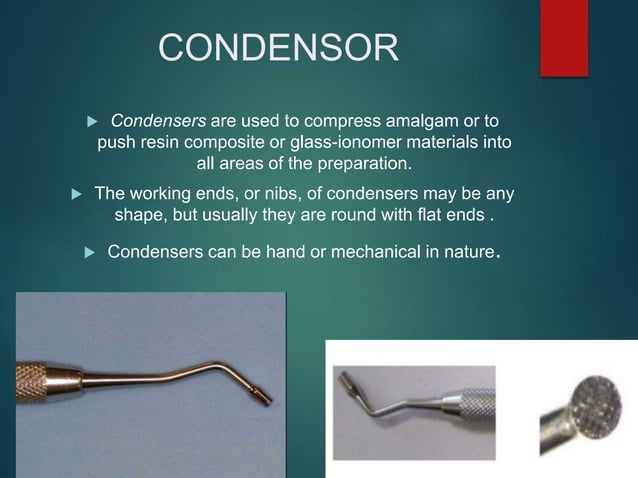 Hand instruments in operative dentistry 2 nd yr | PPTX