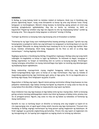 Handiong 1 bicol | DOCX