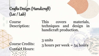 Craft Design Handicrafts Orientation.pptx