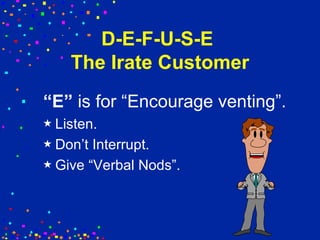 Handle Irate Customers | PPT