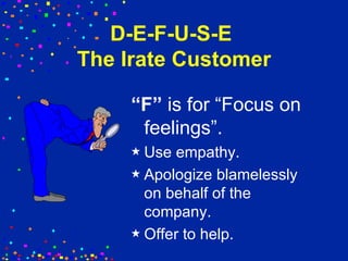 Handle Irate Customers | PPT
