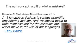 Handle the billion-dollar mistake in Java | PPT